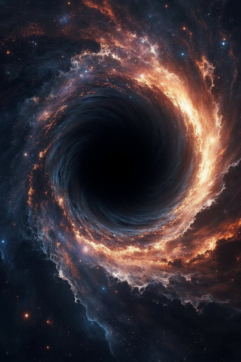 A cosmic abyssal void with an | image created by MidnAi | Tensor.Art