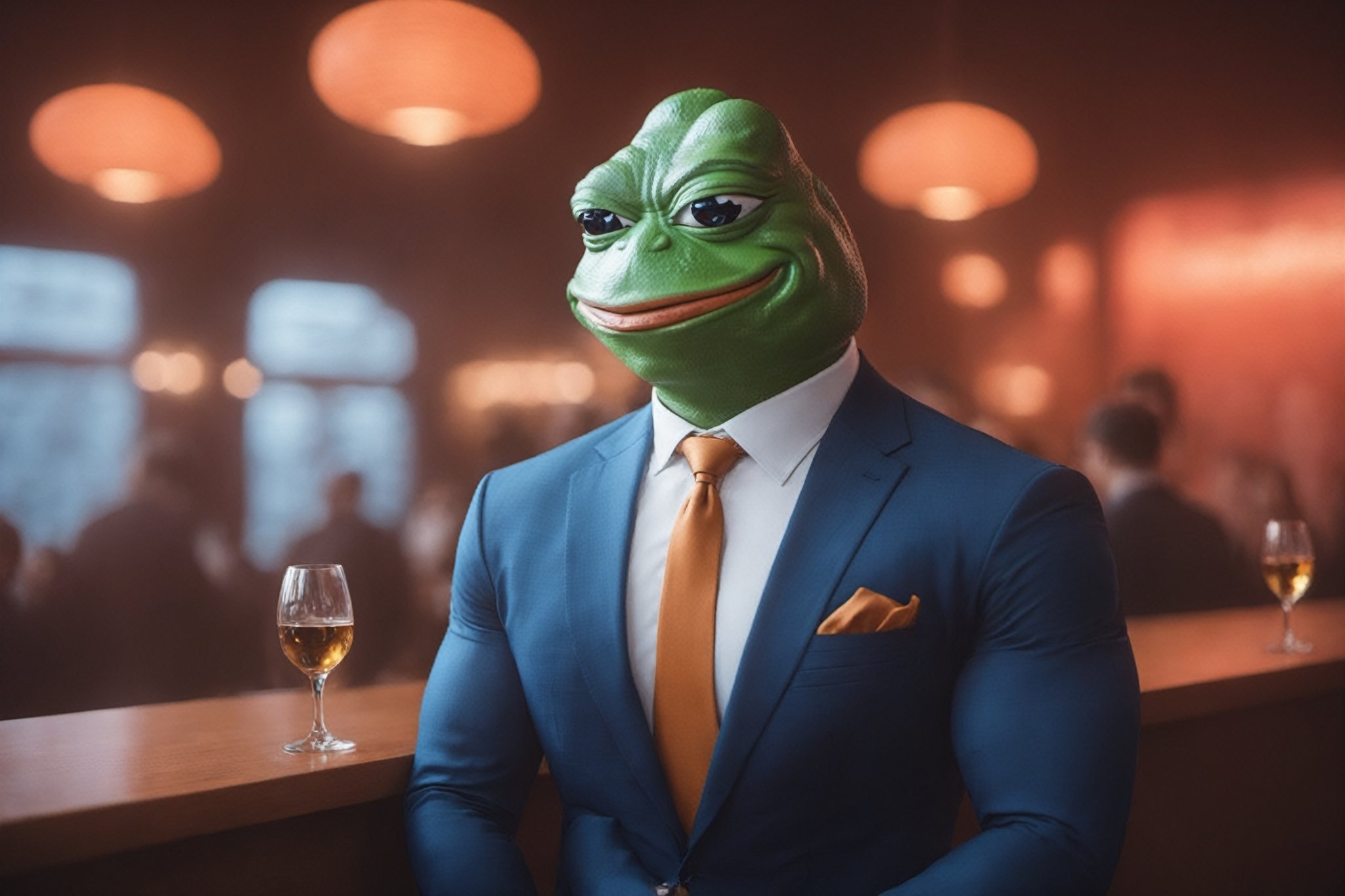 Pepe the frog(wearing nice sui | image created by PepeTHunter | Tensor.Art
