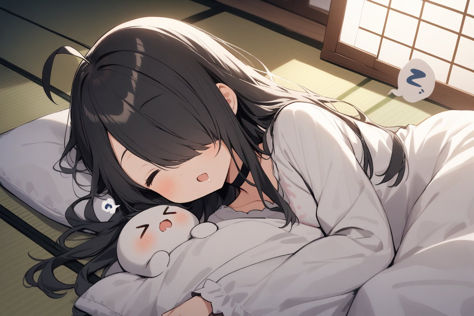 sleeping... | image created by yanagid | Tensor.Art