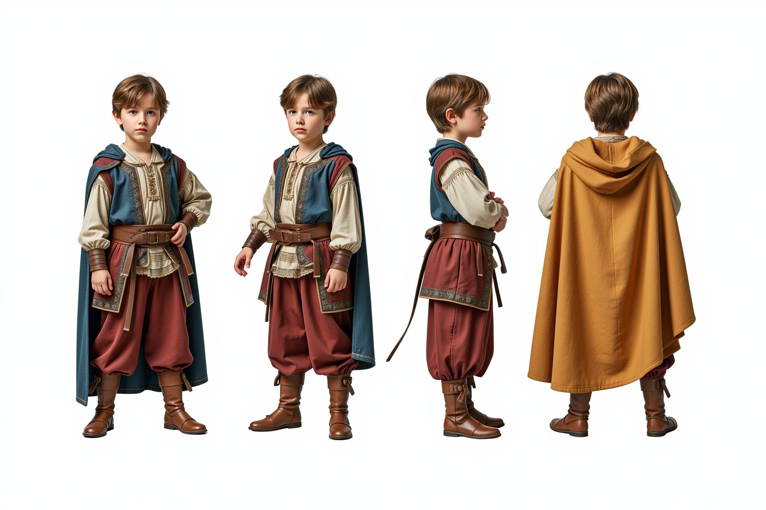 Various Medieval Boy Character | image created by Whimsical Artist ...
