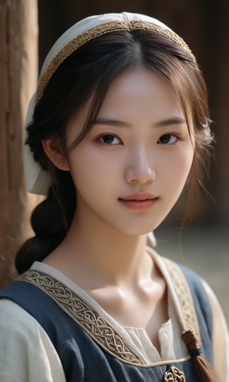 Korean Model in Medieval Cloth | image created by Whimsical Artist ...