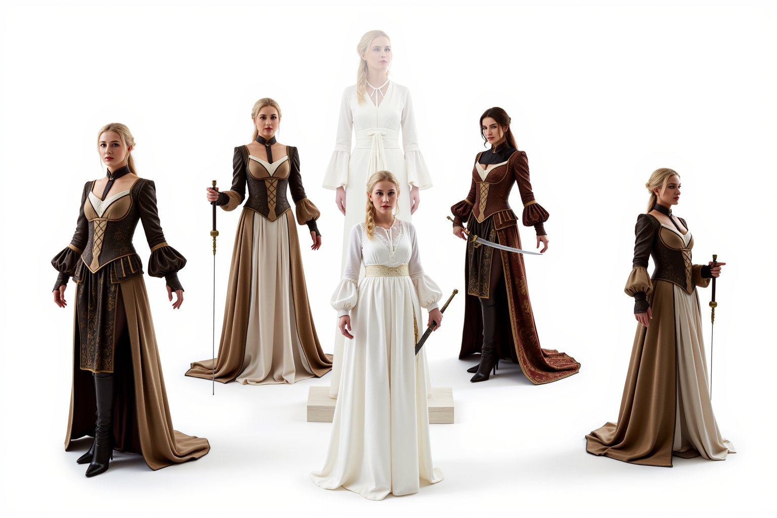 Female Nobles Character Sheets | image created by Whimsical Artist ...