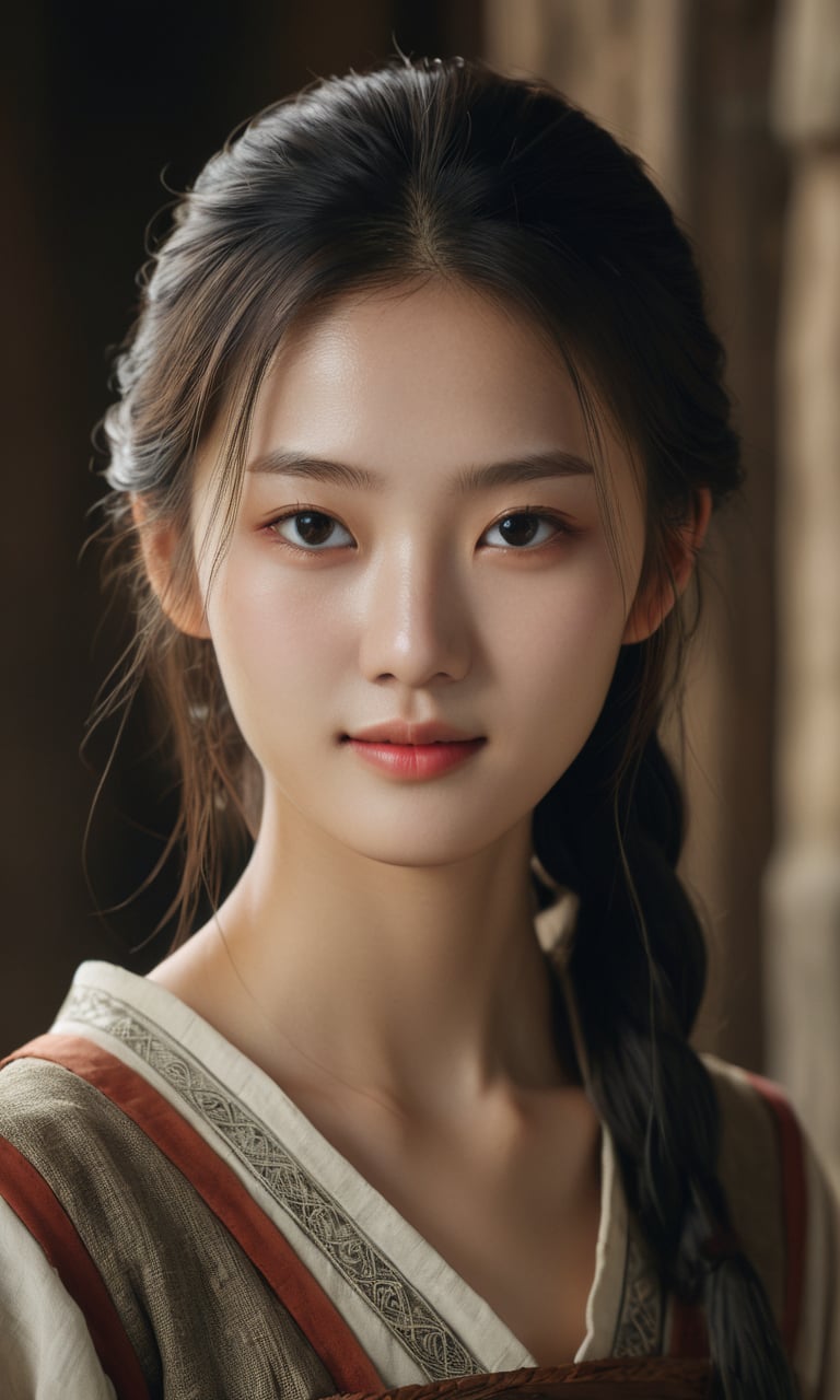 Korean Model in Medieval Cloth | image created by Whimsical Artist ...