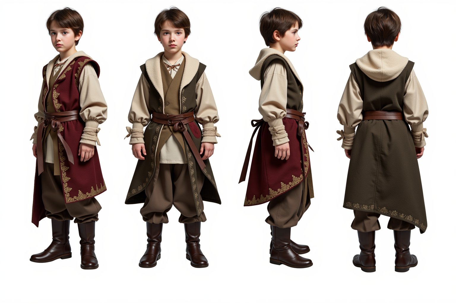 Various Medieval Boy Character | image created by Whimsical Artist ...