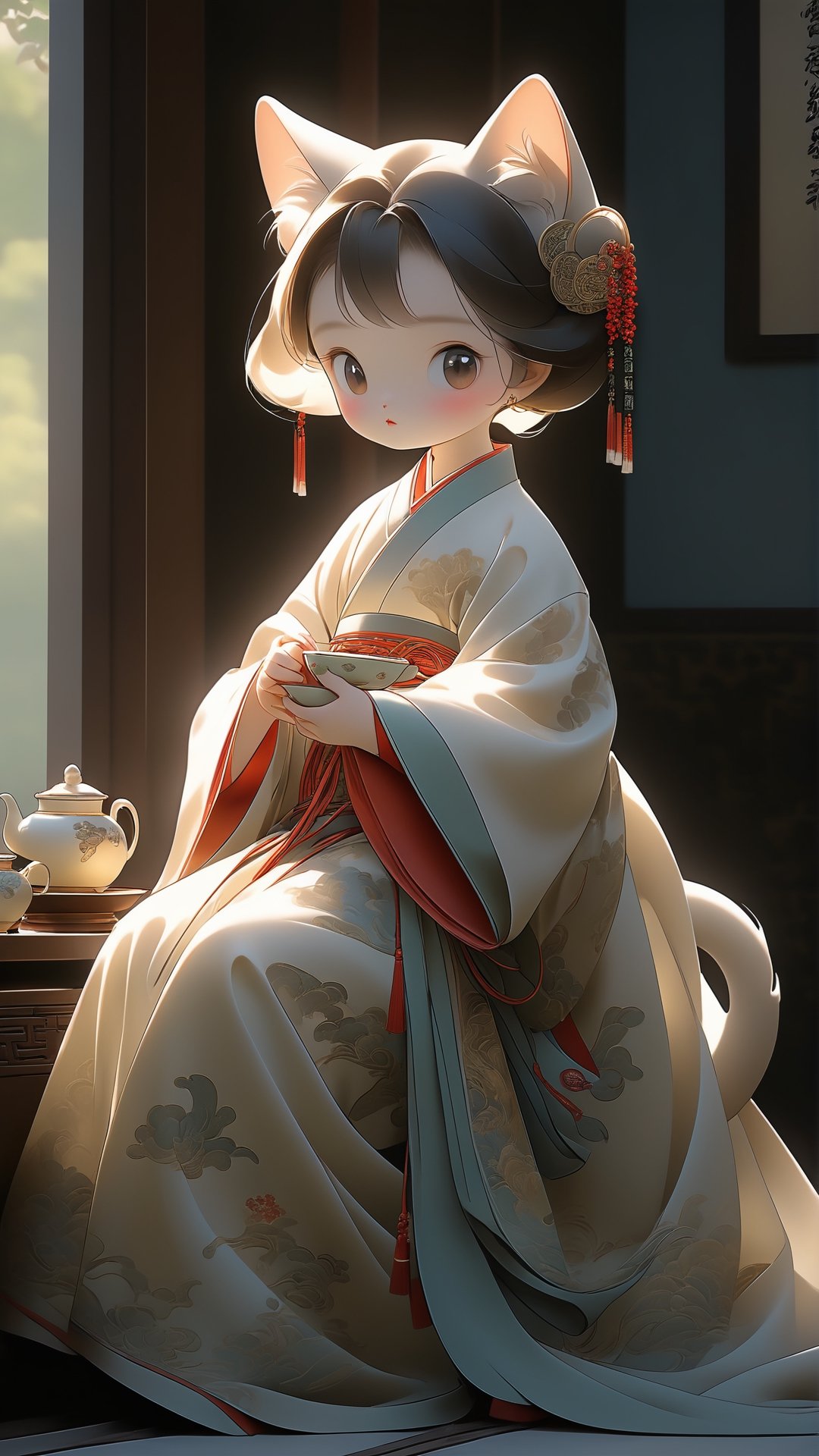 Adorned in the splendid garmen | image created by Grace Jian ai ...