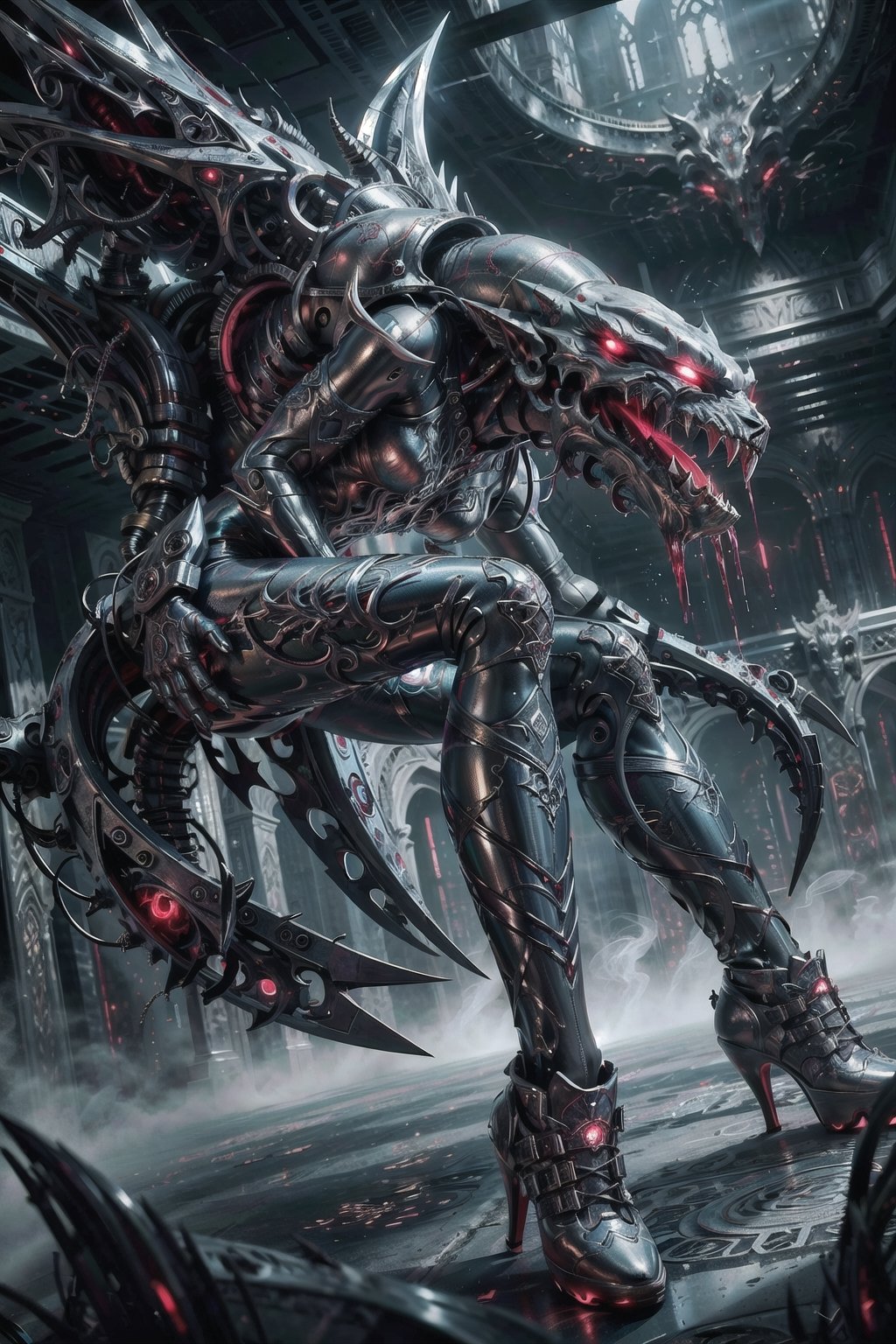 Cyborg Vampire | image created by Knight_ | Tensor.Art