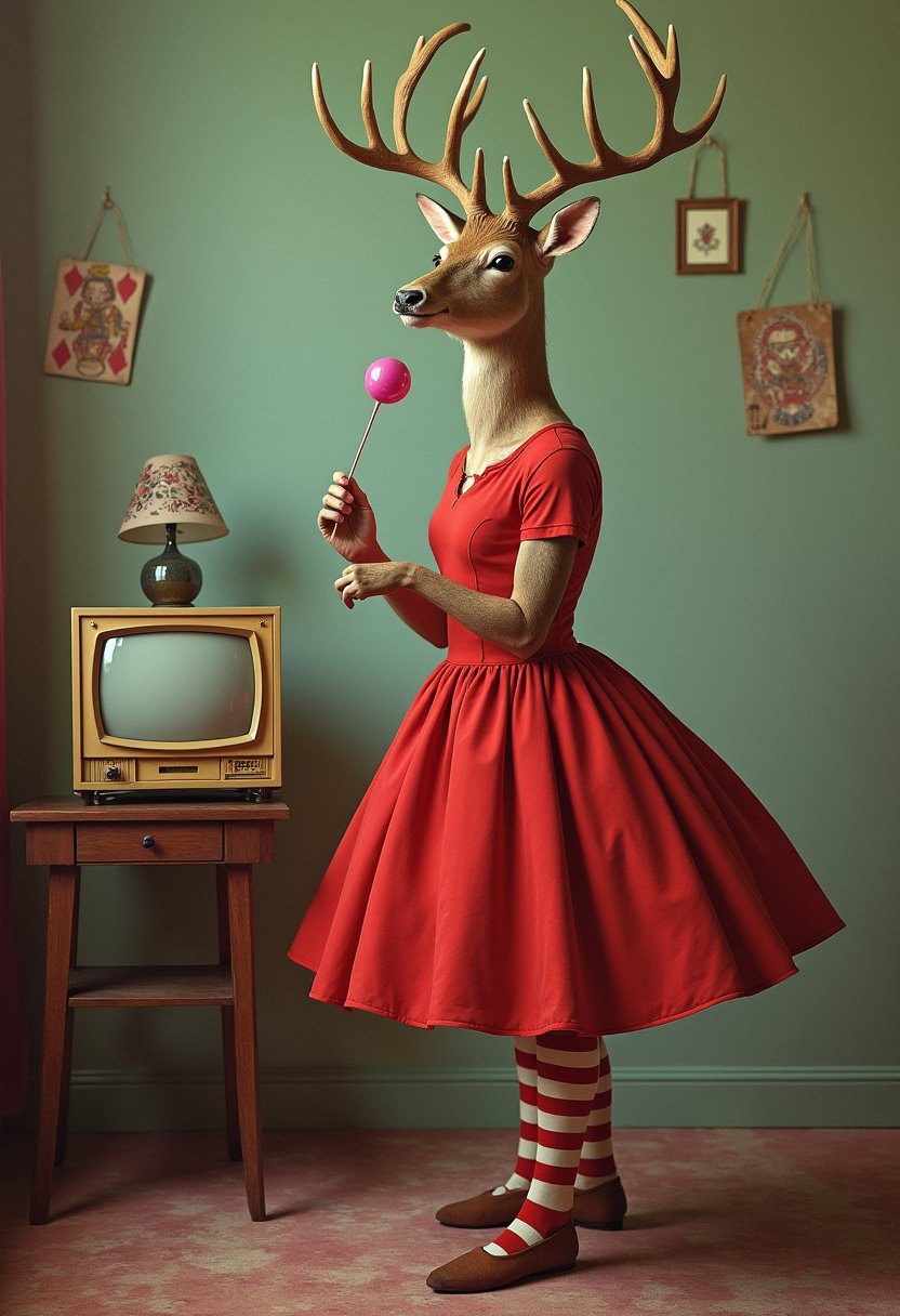deer lady | image created by doorskim | Tensor.Art