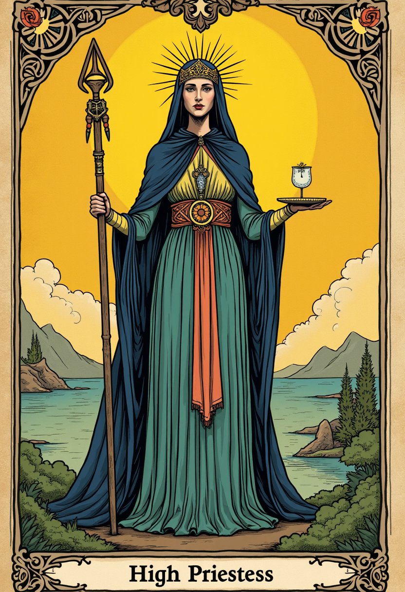 The High Priestess | image created by doorskim | Tensor.Art