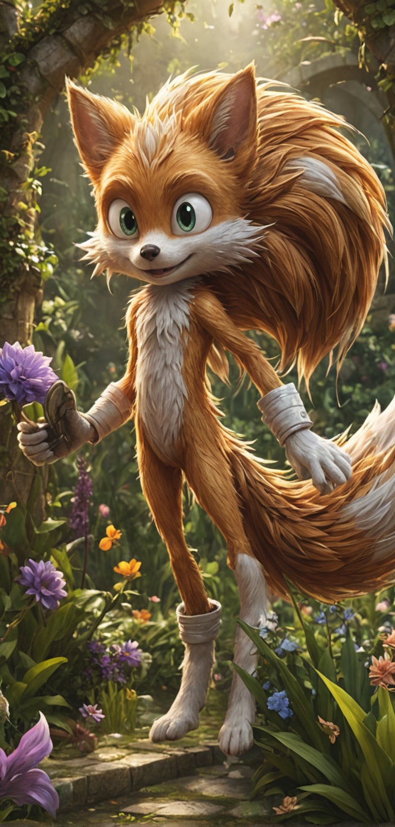 Sonic team sonic, tails, knuck | image created by viper_66789 | Tensor.Art