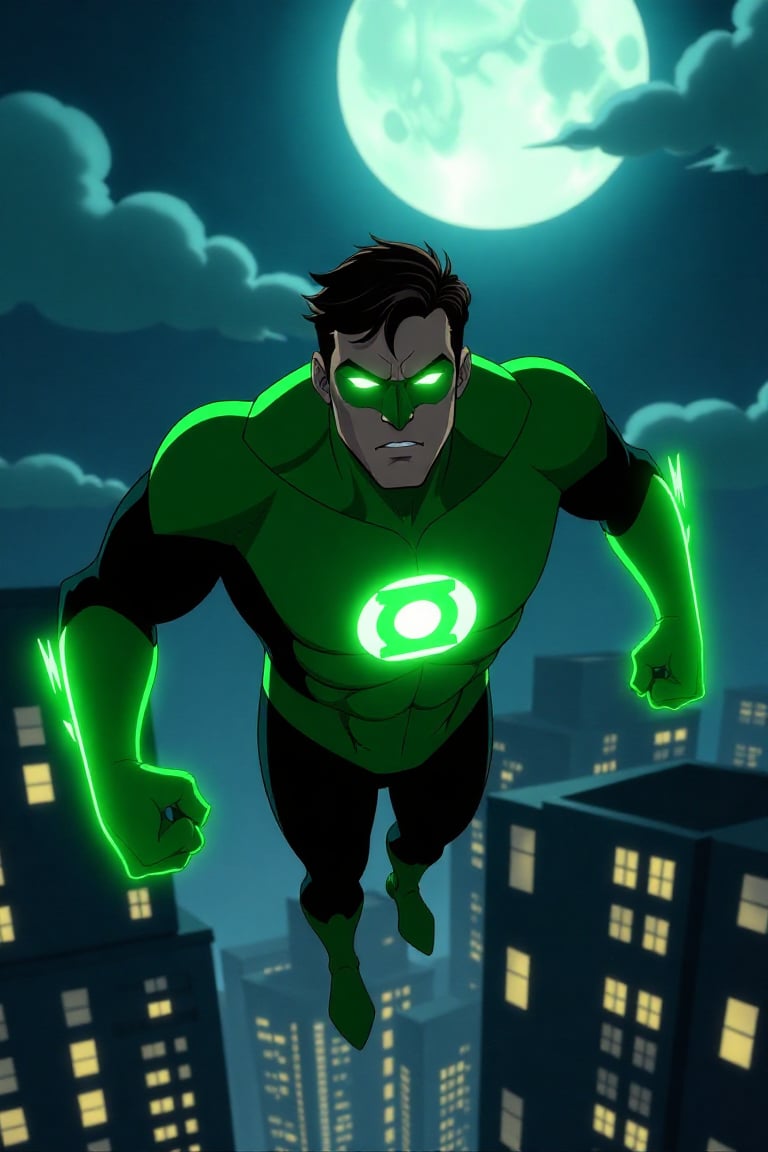 Green lantern animated version | image created by viper_66789(akr ...