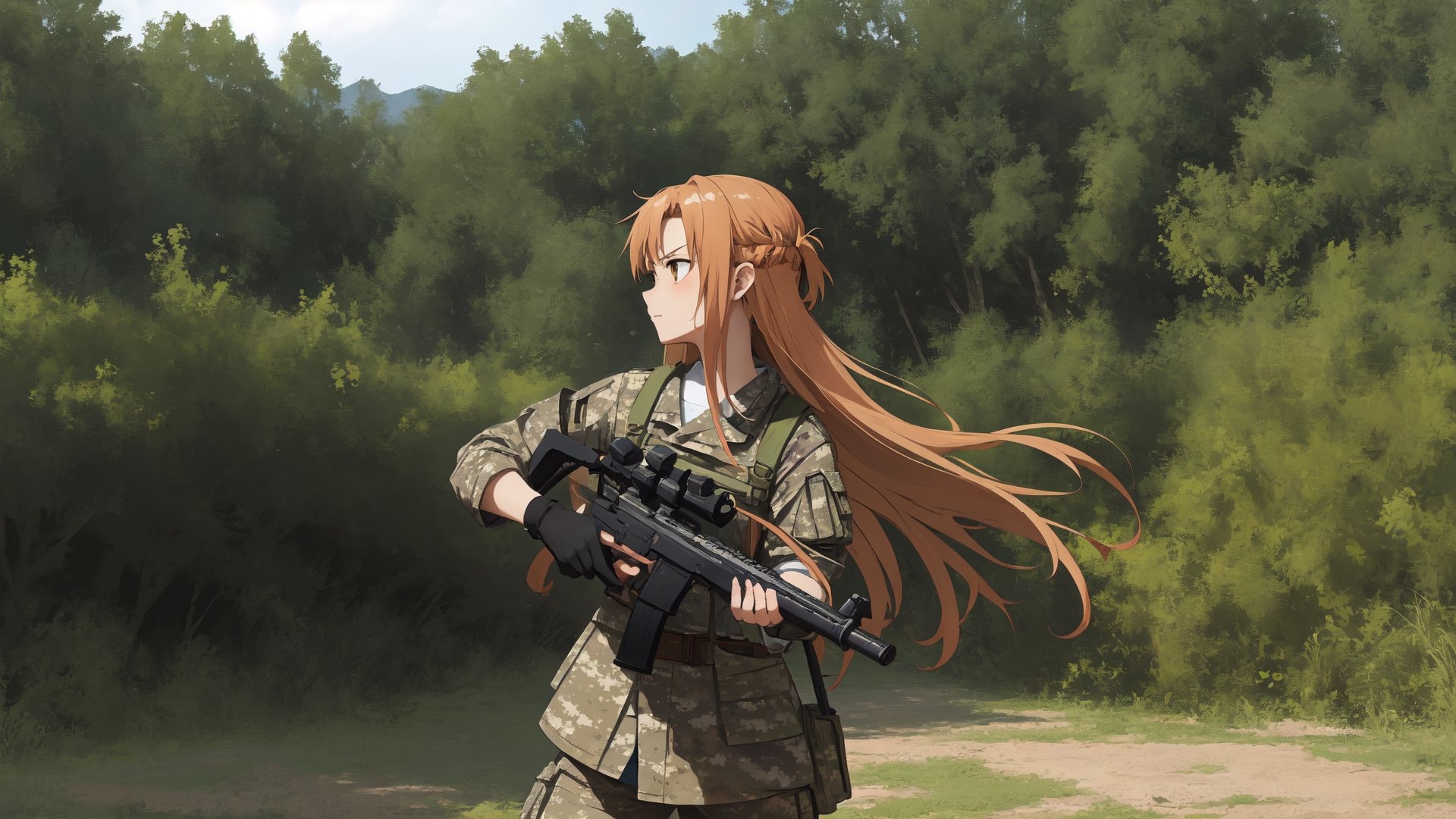asuna army | image created by user_646366065487520909 | Tensor.Art