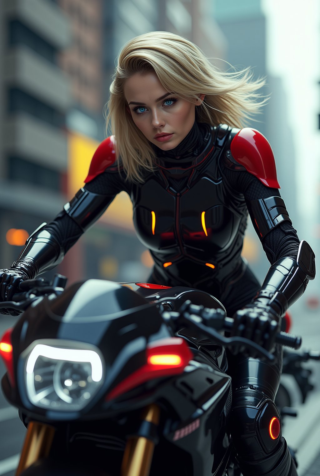 cyborg girl biker [1:5] EK-Pho | image created by EclipseKww | Tensor.Art