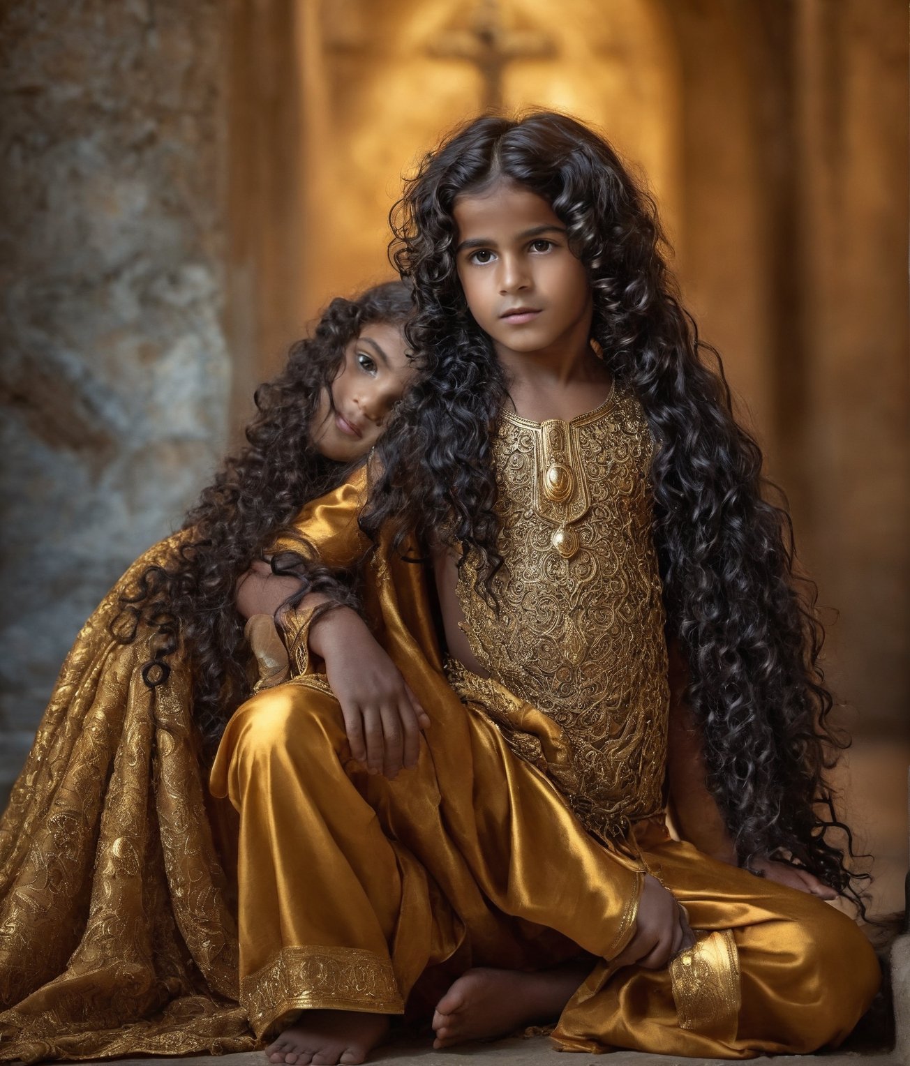 A beautiful little boy with ch | image created by Mina108 | Tensor.Art