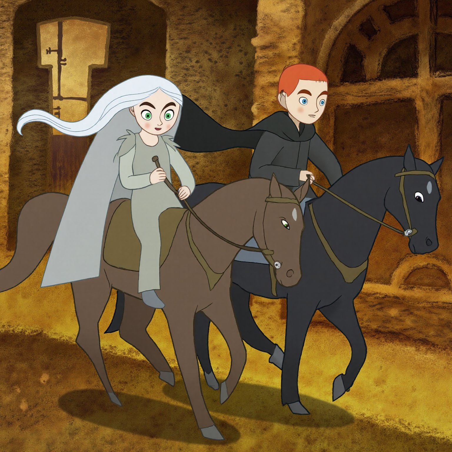 Two animated characters, Aisli | image created by user ...