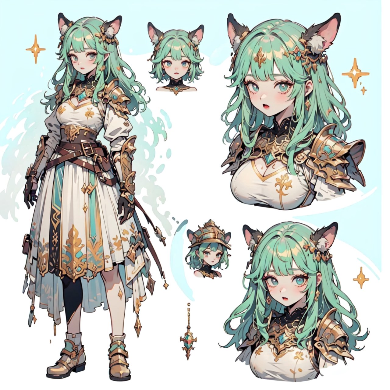 anime, design, front and rear | image created by jiang | Tensor.Art