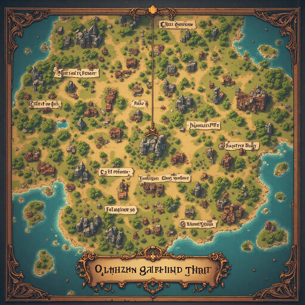 Game map | image created by GauchoGalaxy | Tensor.Art
