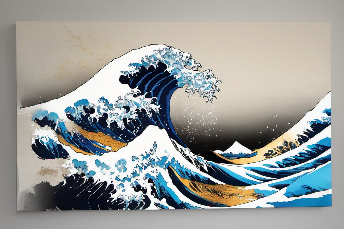 great wave of kanagawa | anime | image created by catman24 | Tensor.Art