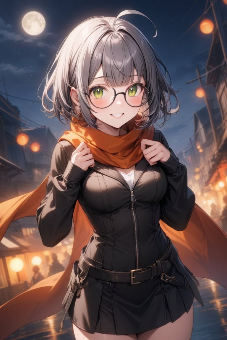 1girl, (gray hair), green eyes | image created by 七瀬丸 | Tensor.Art