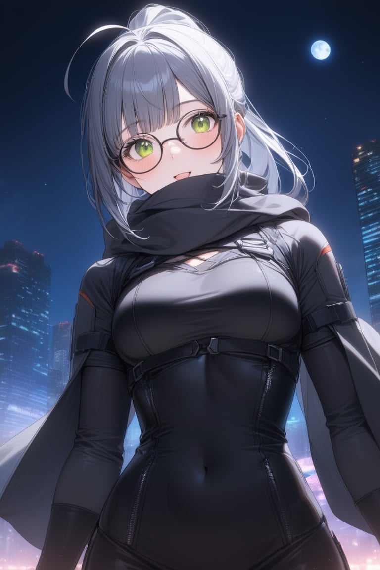 1girl, (gray hair), green eyes | image created by 七瀬丸 | Tensor.Art