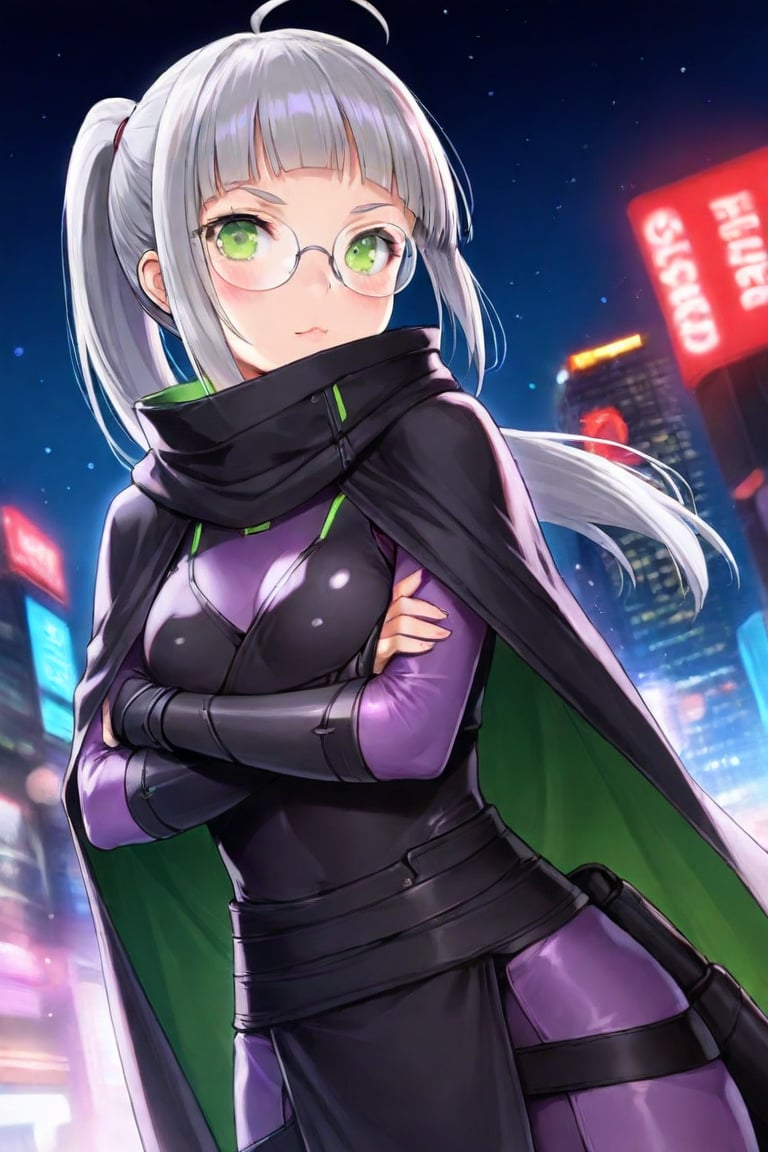 1girl, (gray hair), green eyes | image created by 七瀬丸 | Tensor.Art