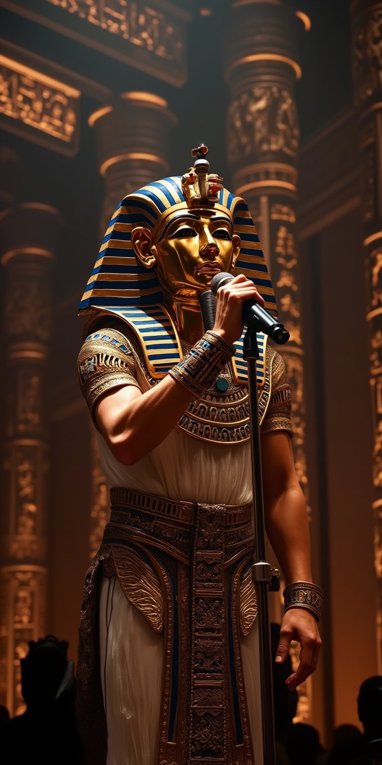 Tutankhamun, the young Egyptia | image created by Kennydead | Tensor.Art
