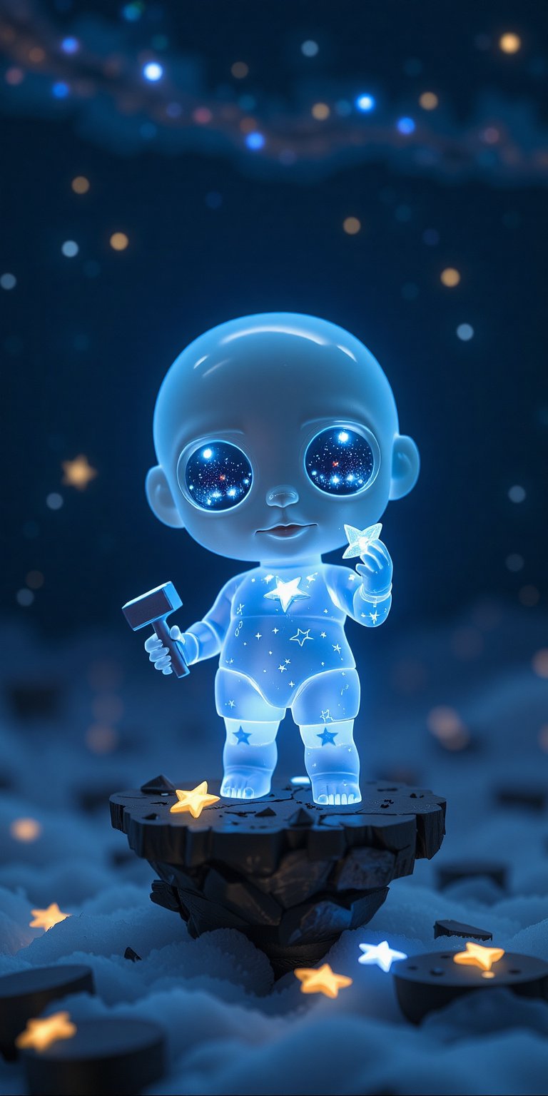 A chibi-style figure with a tr | image created by Kennydead | Tensor.Art
