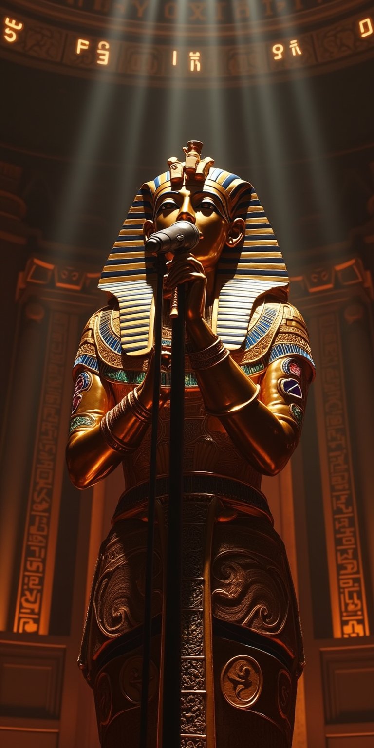 Tutankhamun, the young Egyptia | image created by Kennydead | Tensor.Art