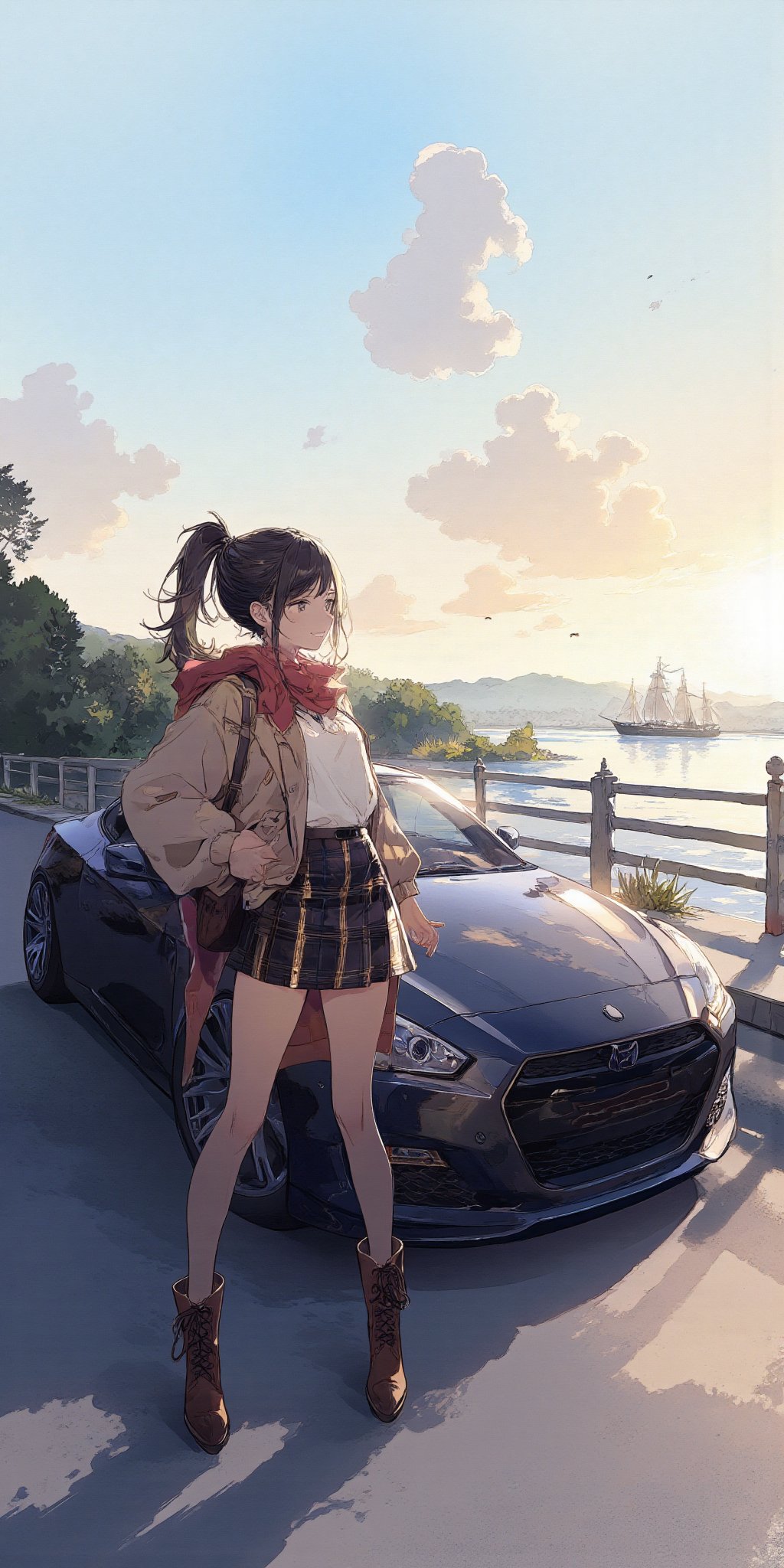 enjoying the view | image created by Agamemnon | Tensor.Art