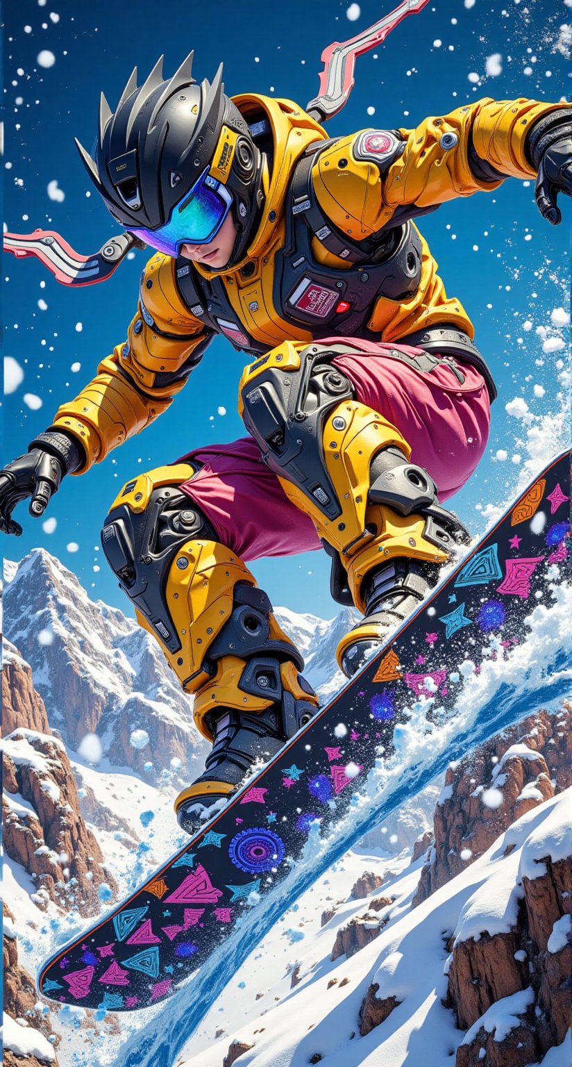 Snowboarding | image created by WBE ONLINE | Tensor.Art