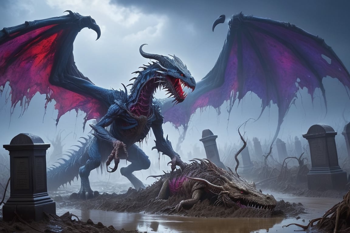 Dark fantasy Horror scene, Dra | image created by SometimesWitchy ...
