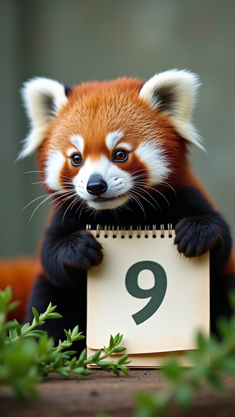 Red panda delicately pulling | image created by Korsow | Tensor.Art