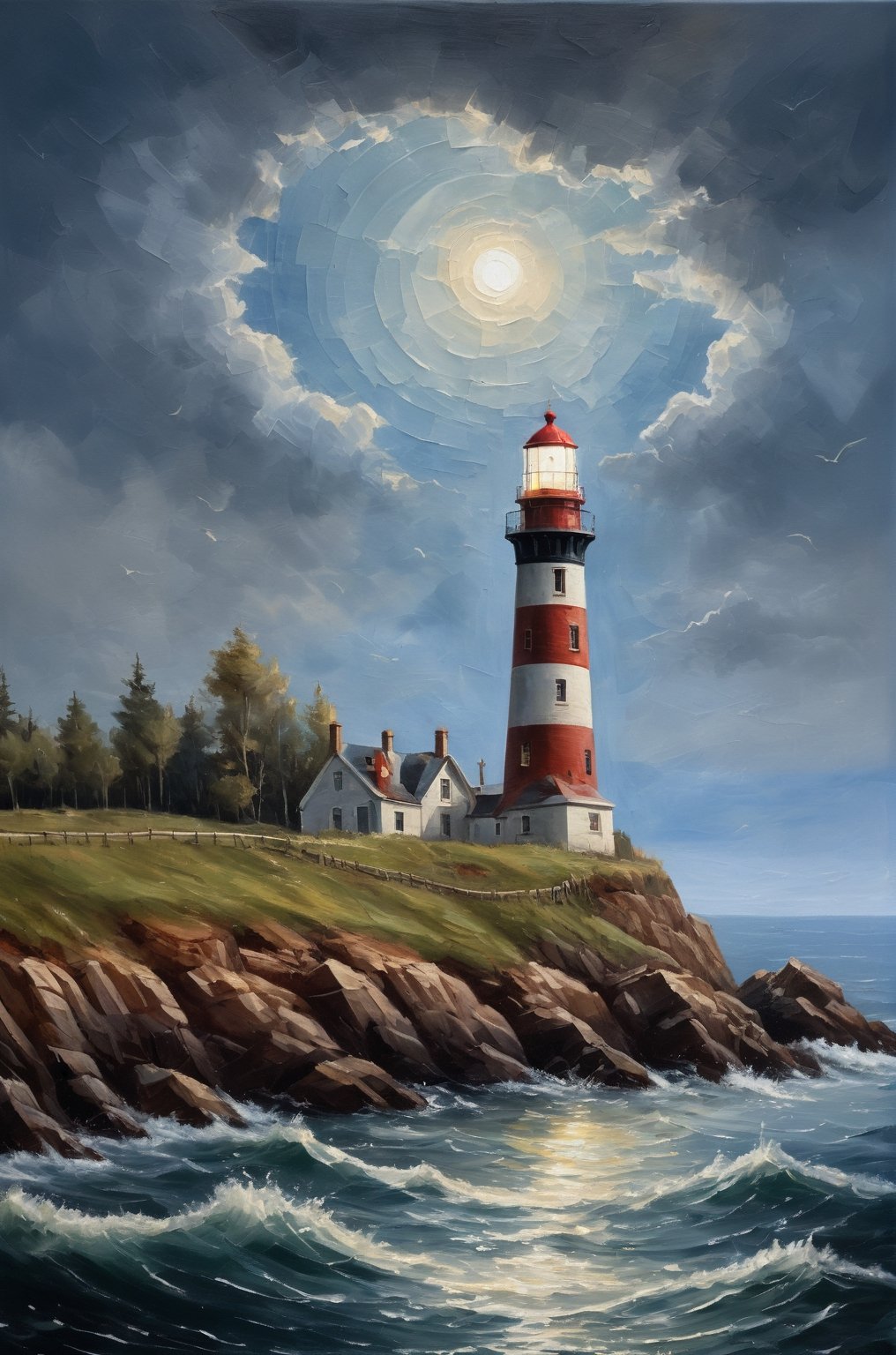 (masterpiece),lighthouse seen | image created by Mane Frame | Tensor.Art