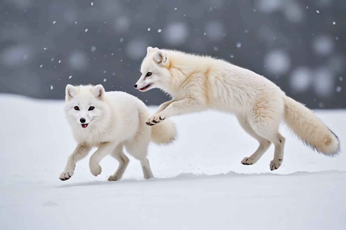 Polar fox (Vulpes lagopus) | image created by Aiartmanager | Tensor.Art