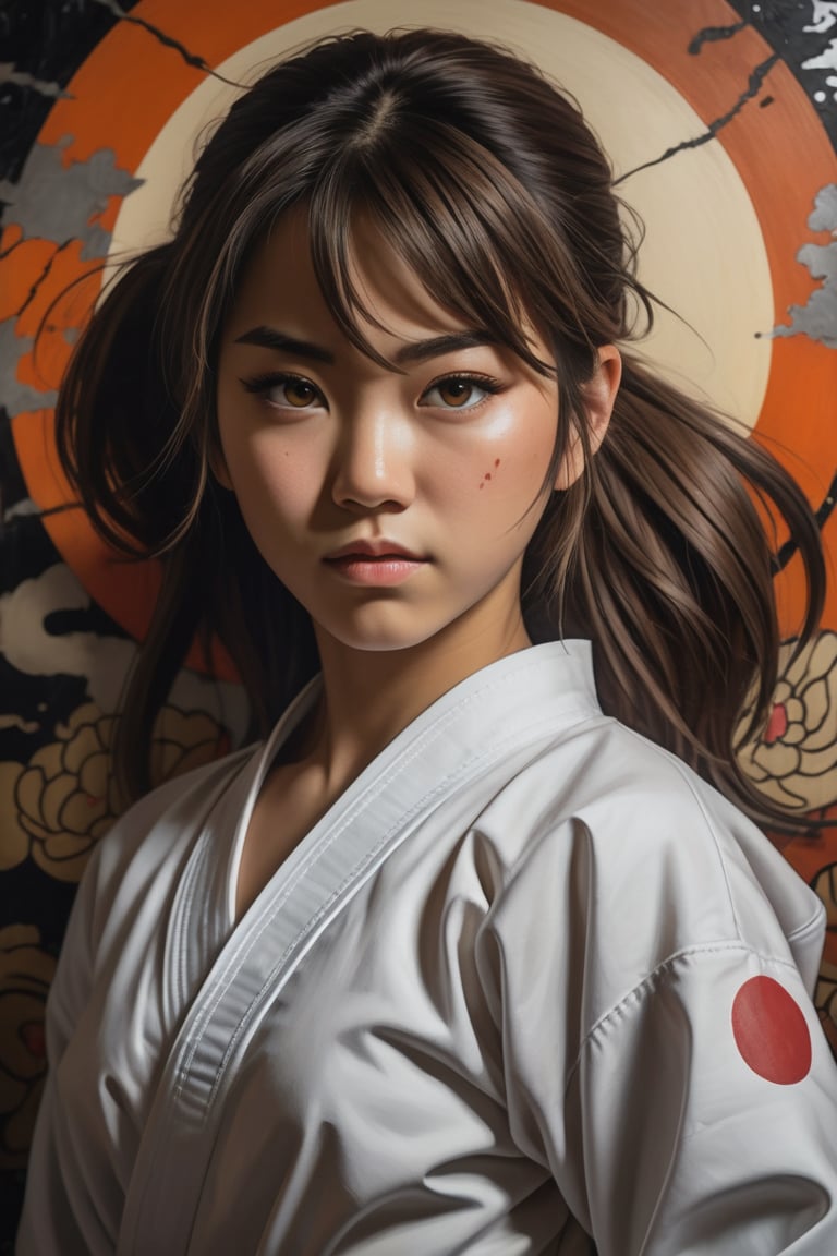 A mural painting of a Japanese | image created by user_Pejotl2607 ...