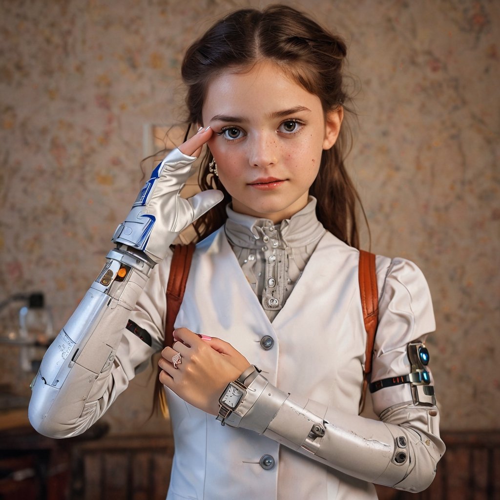 Adorable girl donning a s - Free AI Image | Tensor.Art | Tensor.Art