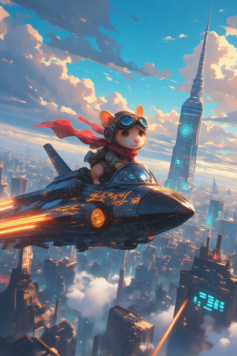 空飛ぶハムスター | image created by spinat | Tensor.Art