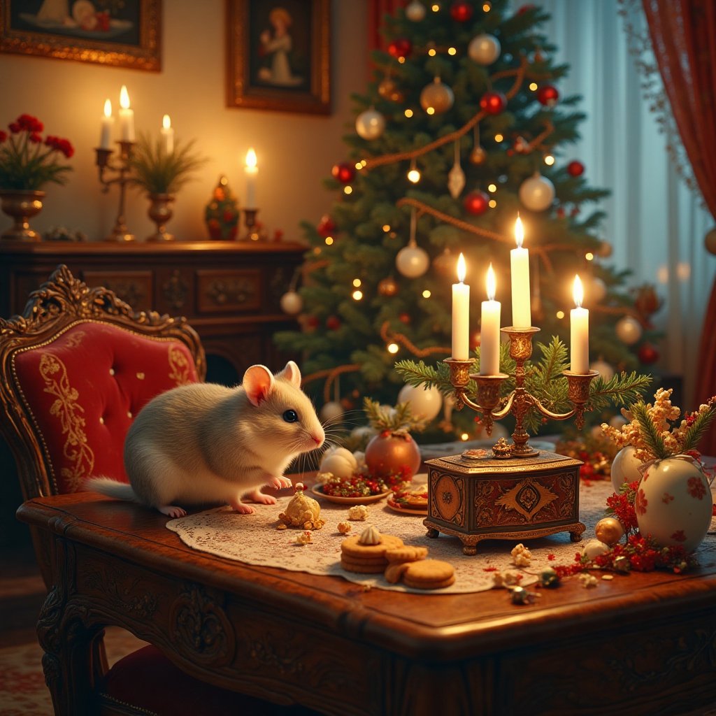 Hamster Christmas | image created by spinat | Tensor.Art