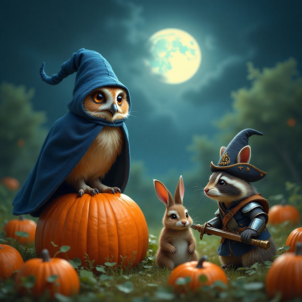 PUMPKIN HALLOWEEN ANIMAL | image created by spinat | Tensor.Art
