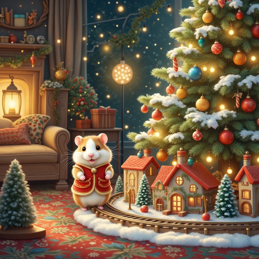 Hamster Christmas | image created by spinat | Tensor.Art