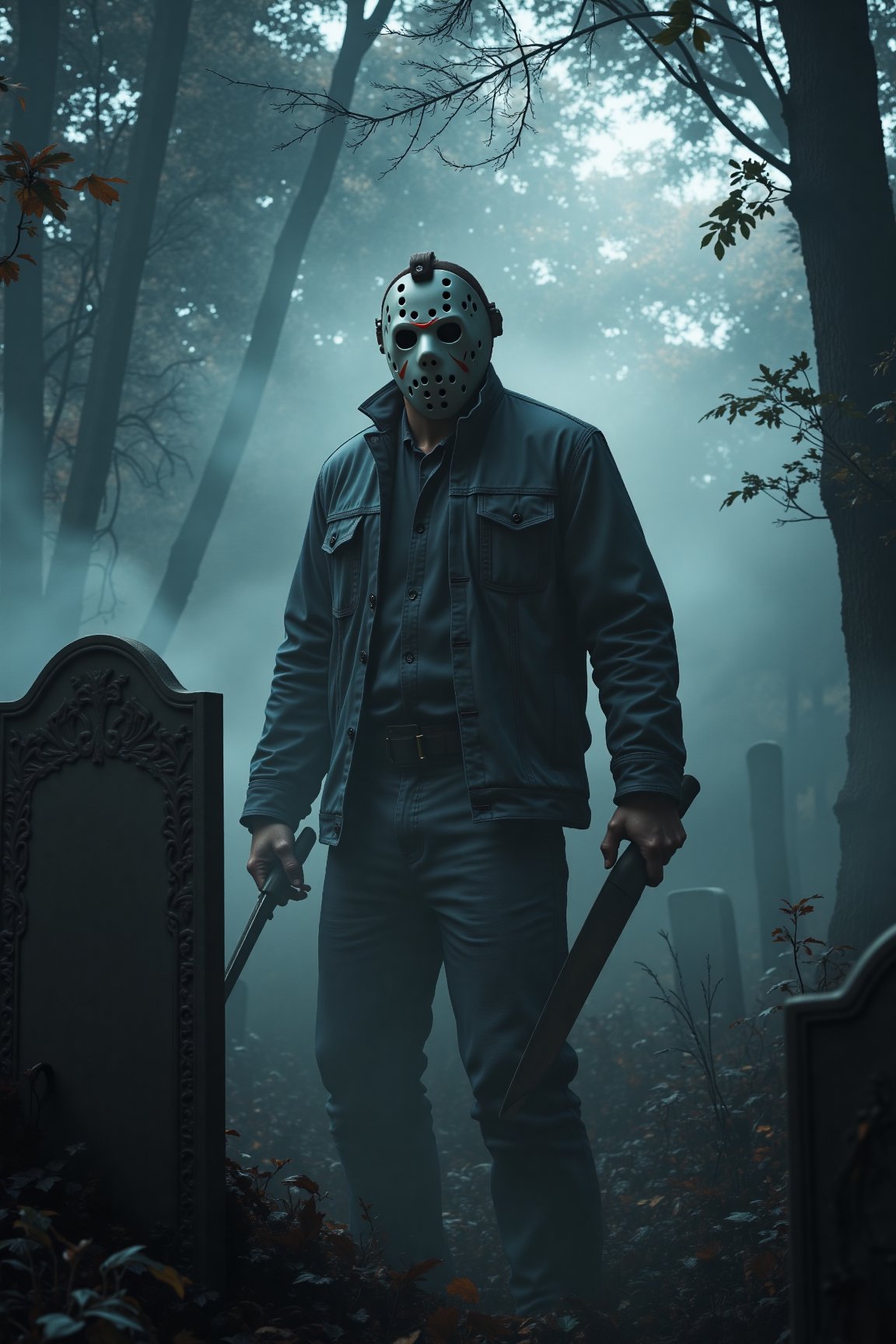 Jason Voorhees in the cementer | image created by user ...