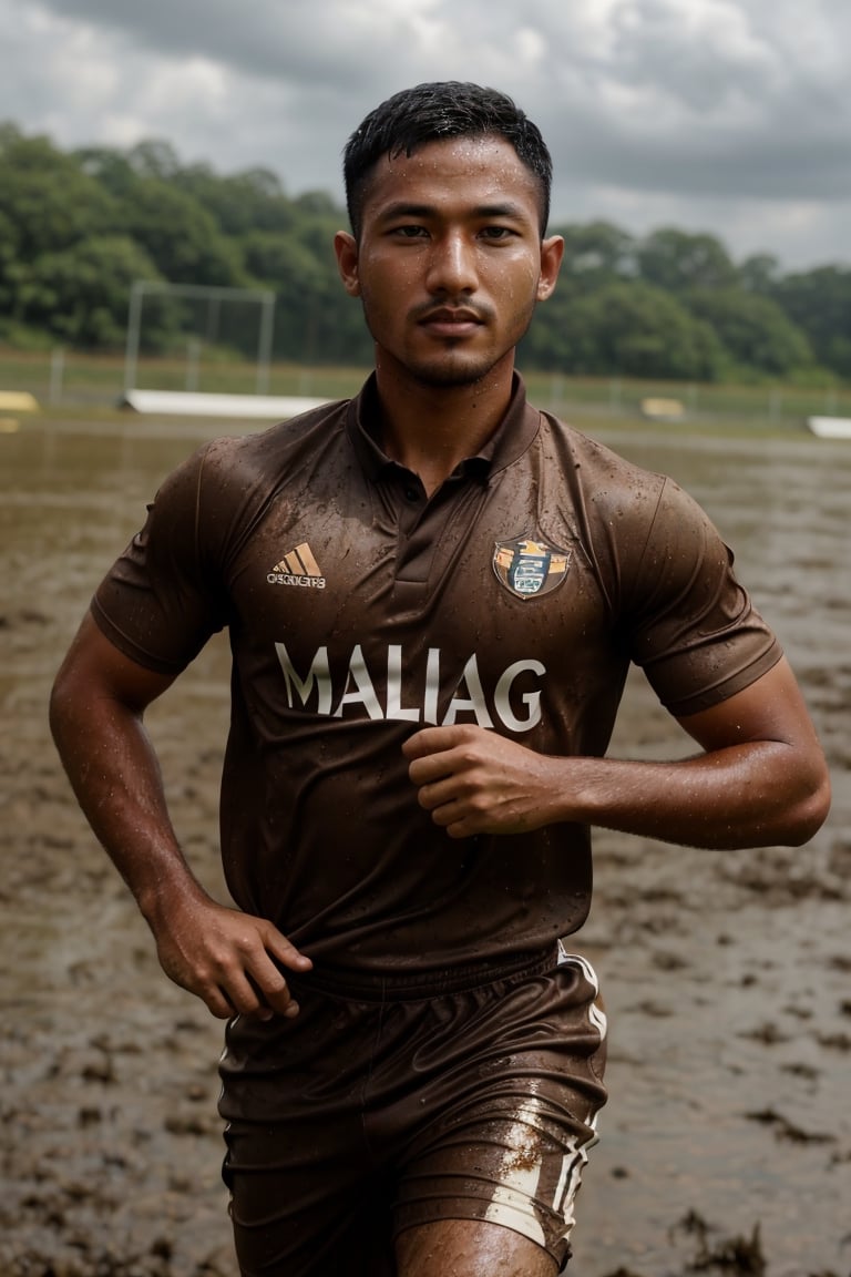 Mud Soccer player | image created by Brother_mike | Tensor.Art