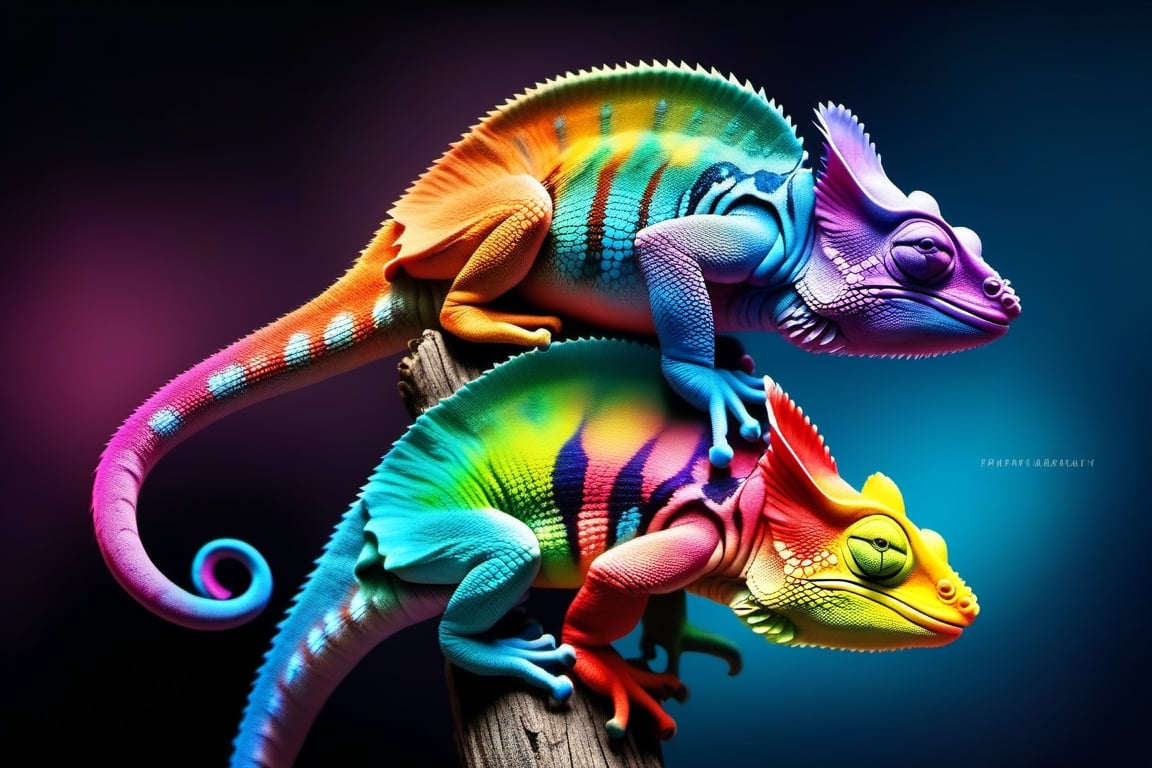 Chameleons | image created by MayaKannan | Tensor.Art