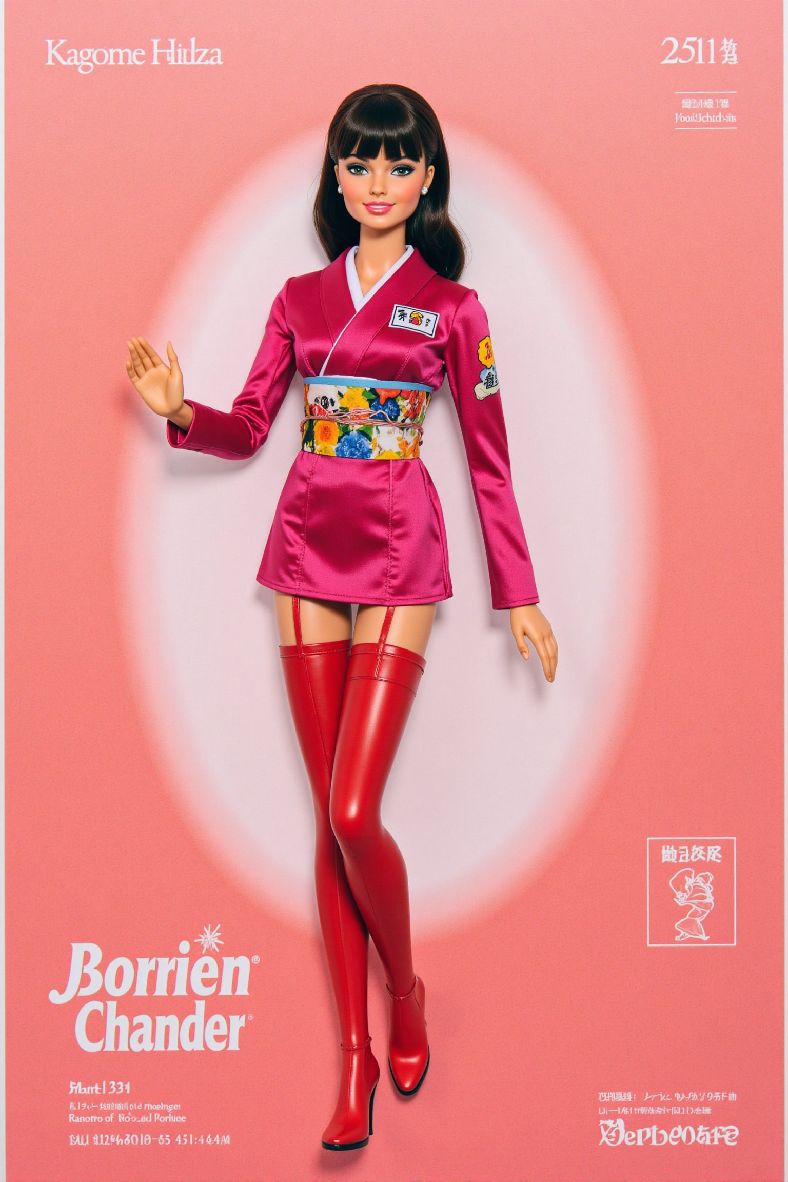 kimono barbie design | image created by Springqiu | Tensor.Art