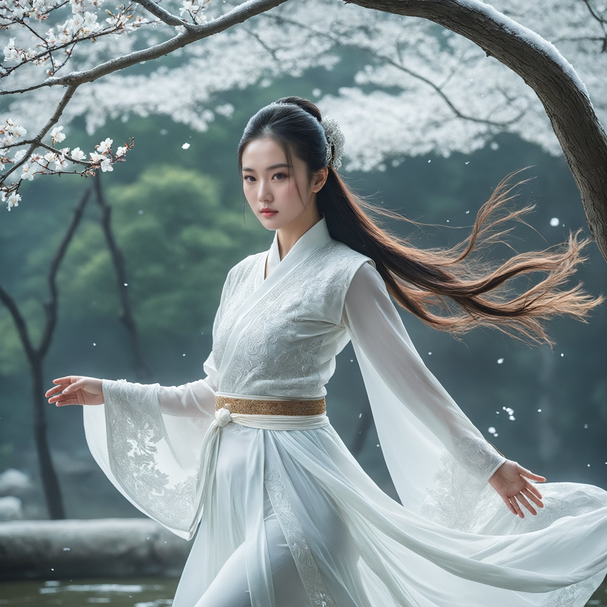 Full body, a wuxia character X | image created by AI+Girl J | Tensor.Art
