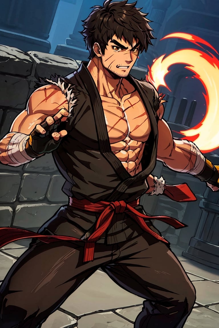 Male Grappler | image created by Berthault | Tensor.Art