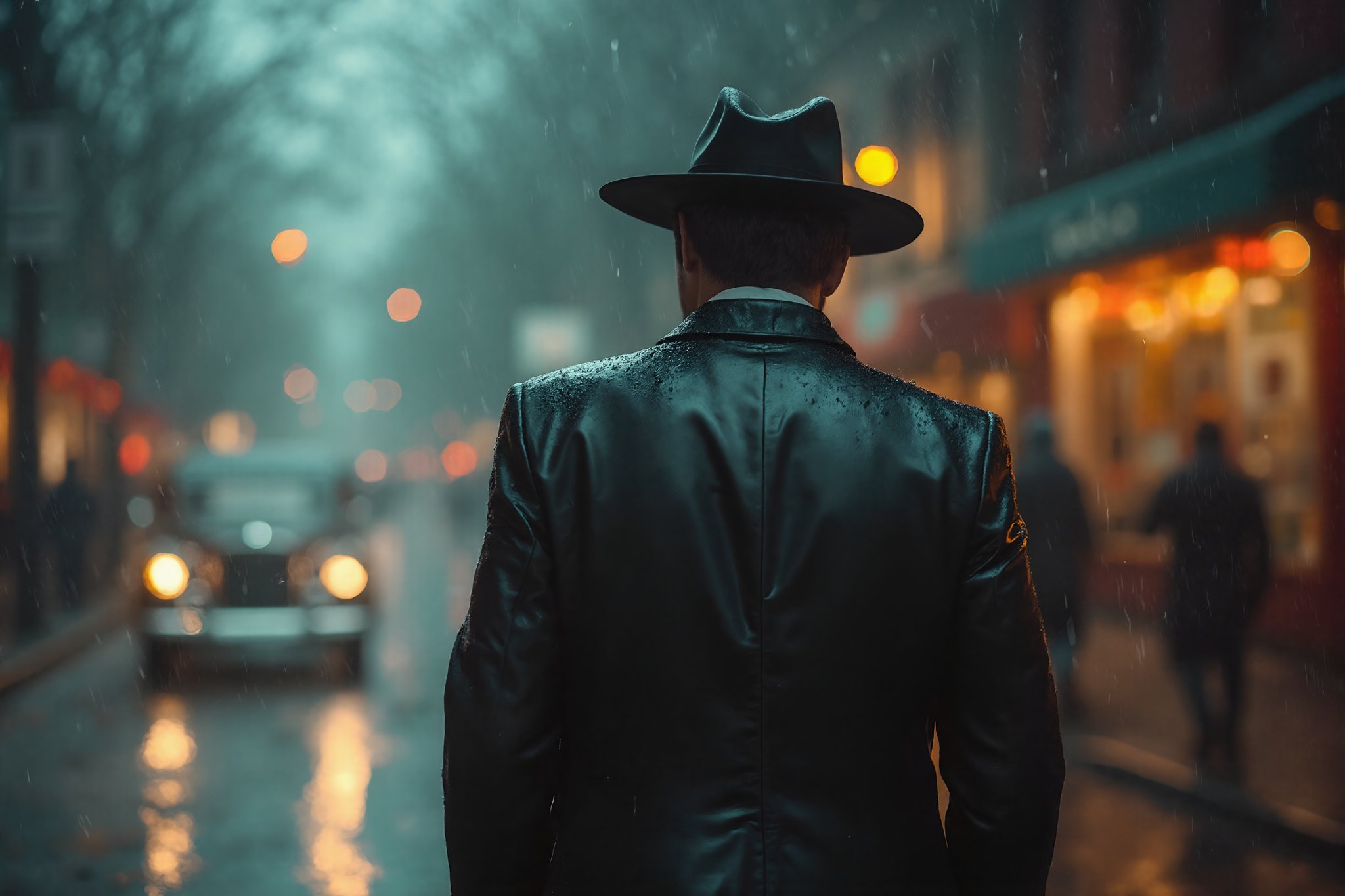Film noir scene | image created by evgeny_kozlov | Tensor.Art