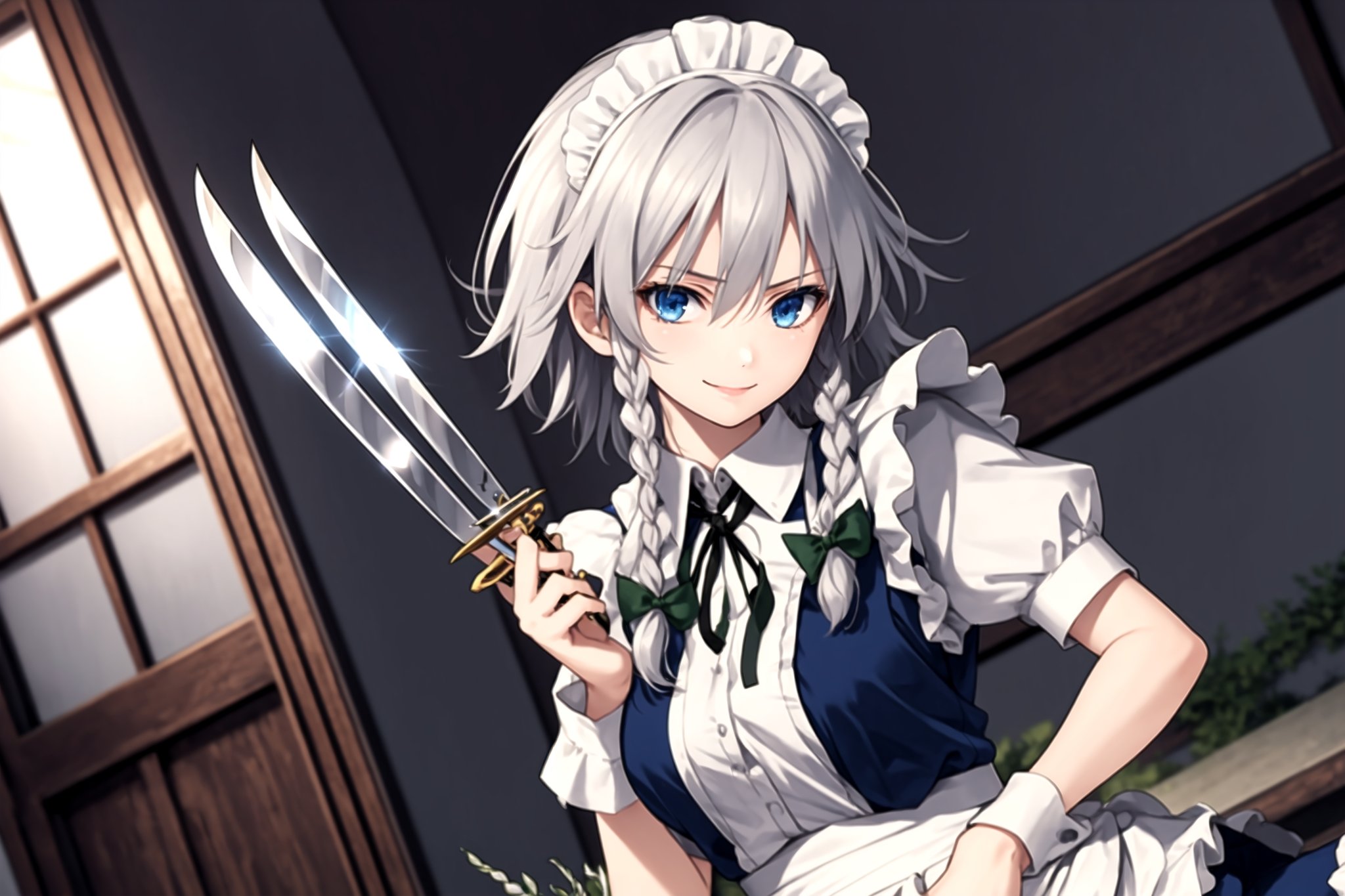 Sakuya Izayoi (Touhou) - Remix | image created by UthaiYama | Tensor.Art