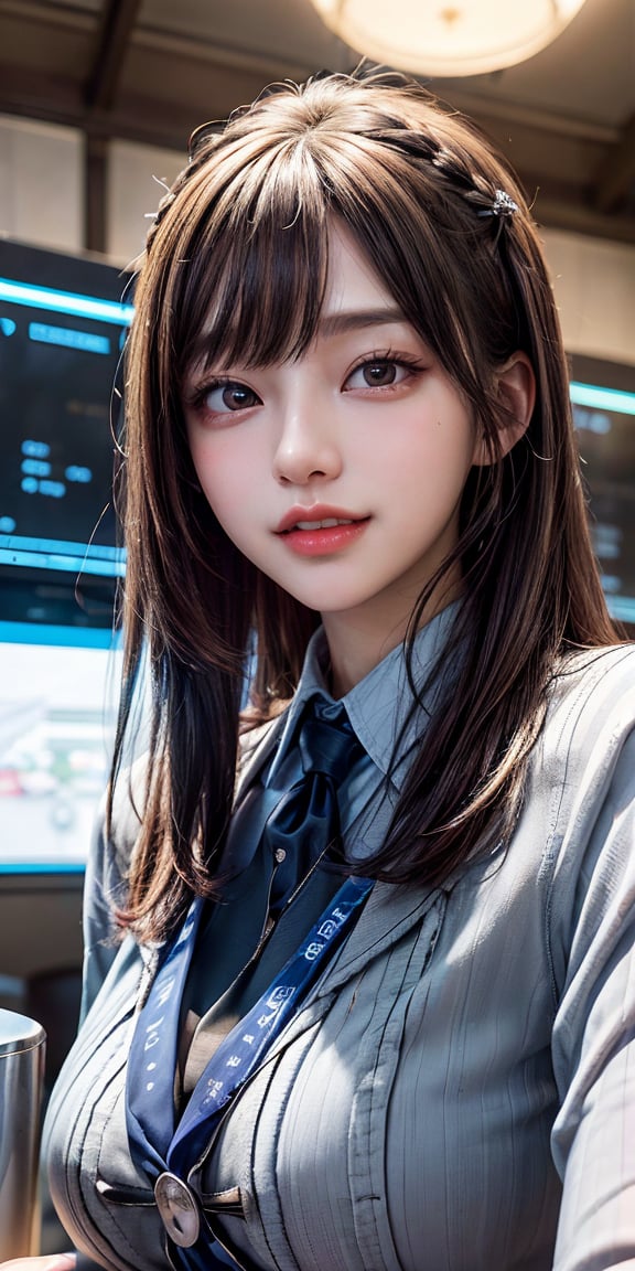 Beautiful flight attendant、Cut | image created by MHL | Tensor.Art