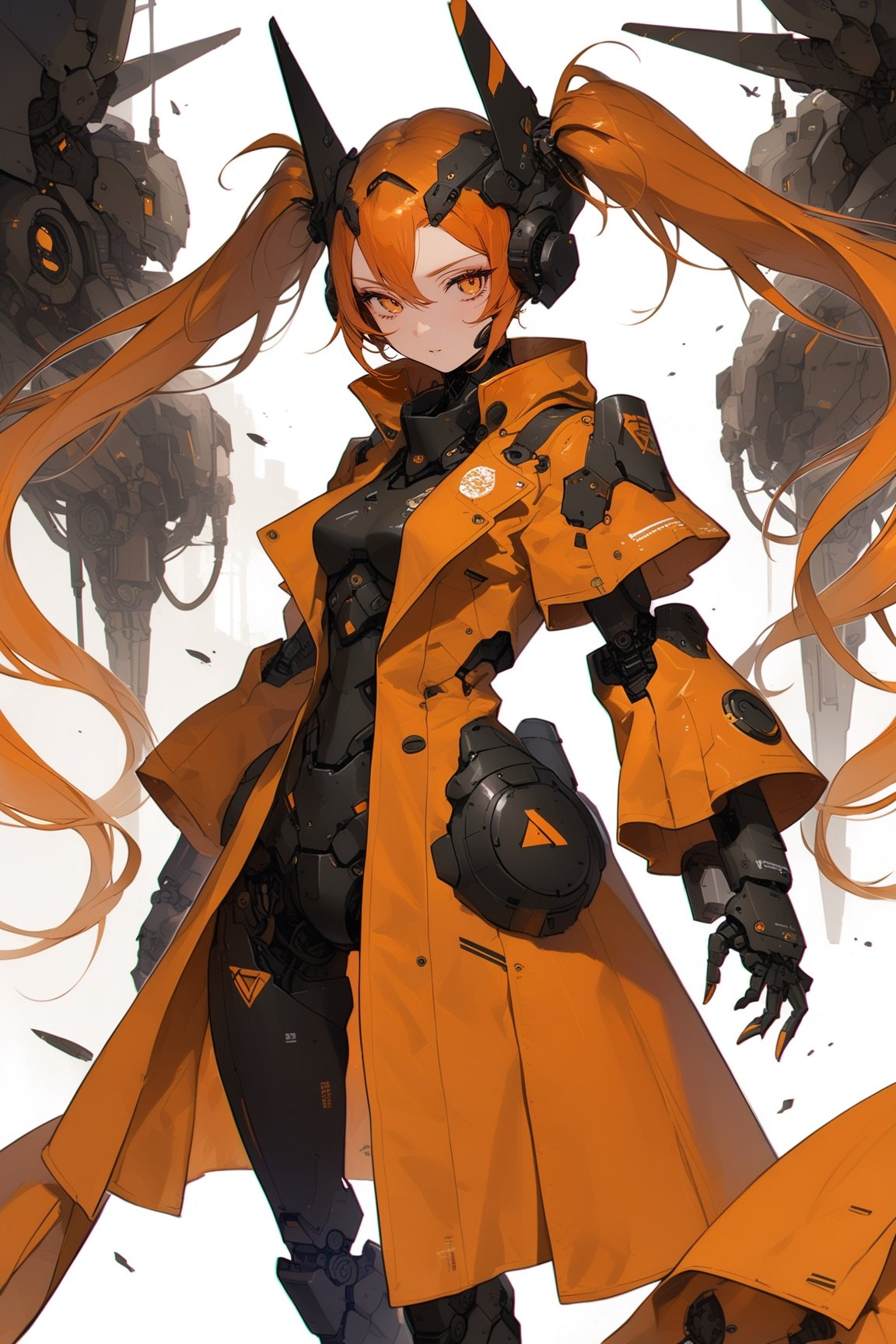 A cute girl,cyborg,amber glow | image created by ccqxin | Tensor.Art