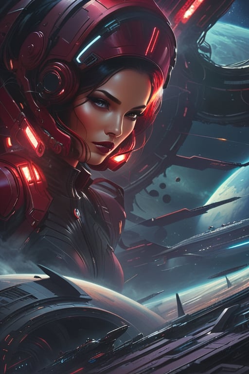 Luis Duarte Art - Crimson Sci | image created by Luis Duarte | Tensor.Art